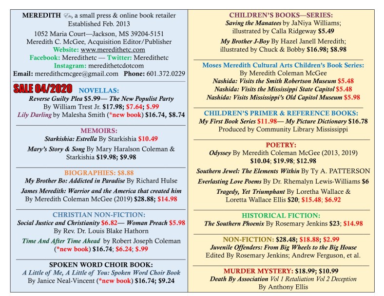 Authors @ Meredith Etc | Meredith Etc