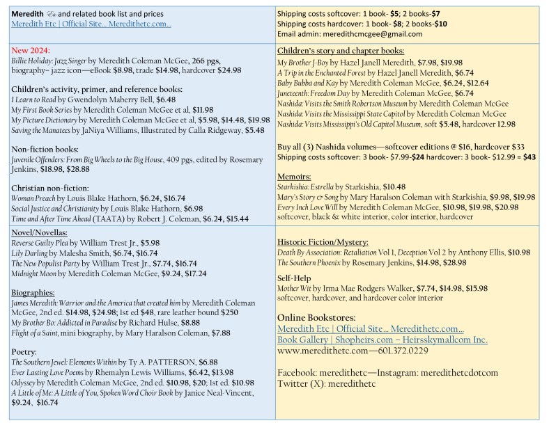 Meredith Etc | Official Site… Shop now for books…